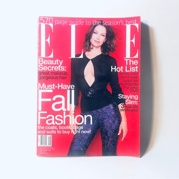 Elle | Other | Vintage Elle Magazine 999 September No 169 Vol Xiv ...